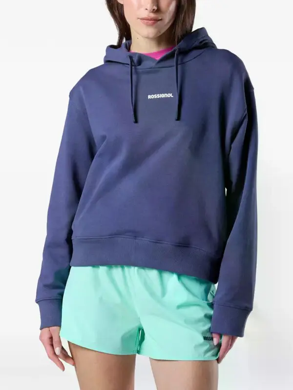 Rossignol Logo-detail Hoodie - Blue