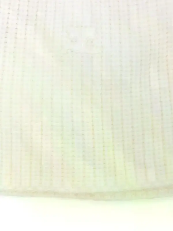 COURREGES Ribbed Beanie Hat - White