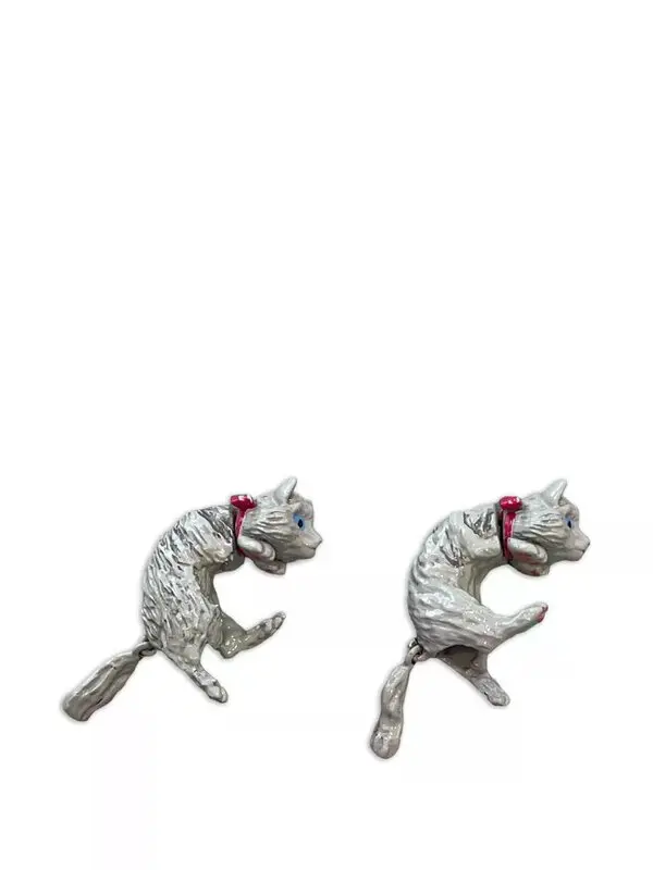 Vivetta Cat Shaped Earrings - Grey