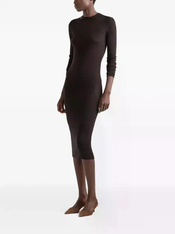 Prada Wool Knit Dress - Brown