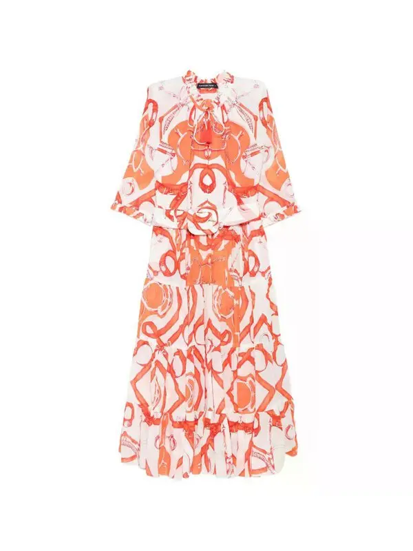Samantha Sung Printed Midi Dress