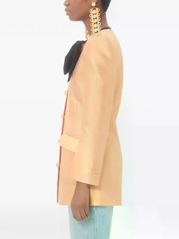 Valentino Garavani Shantung Caban - Orange