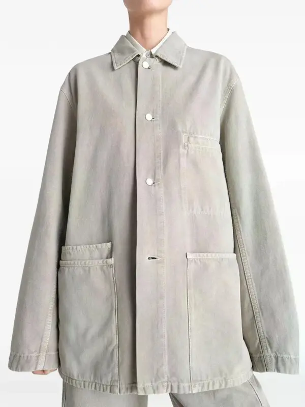 LEMAIRE Patch-pocket Overshirt - Neutrals
