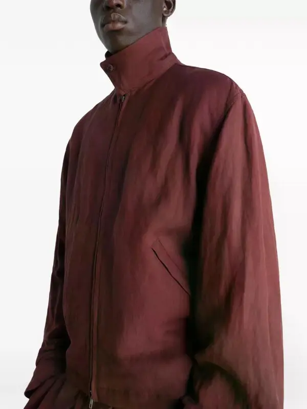LEMAIRE Zip-up Jacket With Pointed Collar - Red