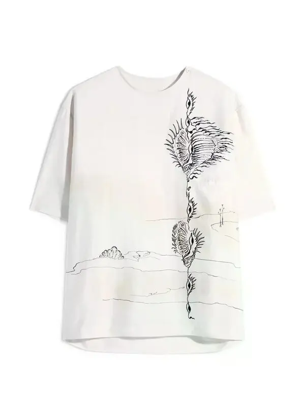 LEMAIRE Button Printed T-shirt