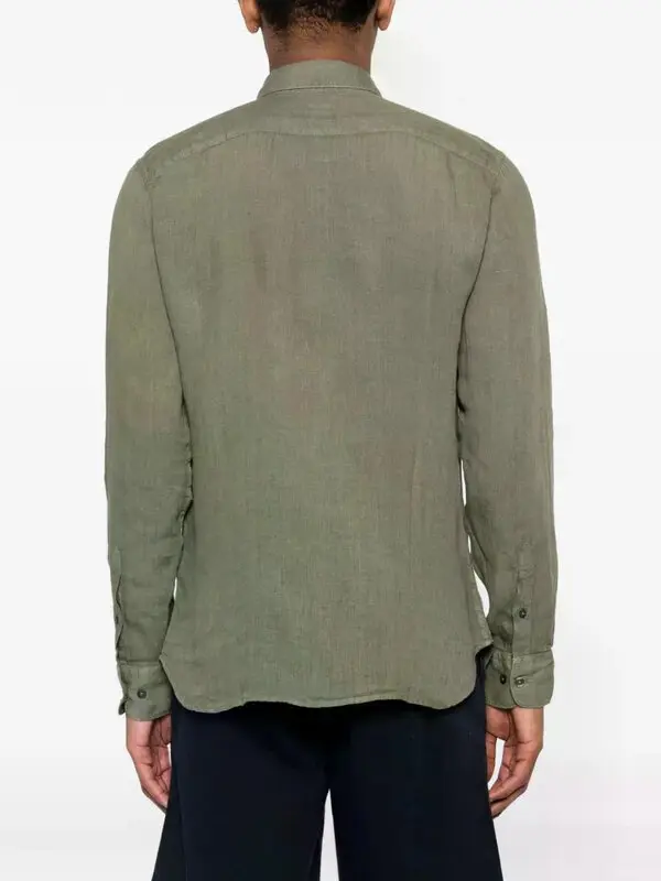 120% Lino Buttoned Shirt - Green