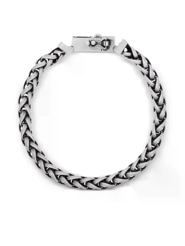 Saint Laurent Wheat-chain Bracelet - Silver