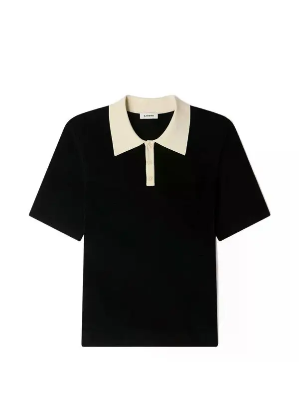 Sandro Two-tone Polo Shirt