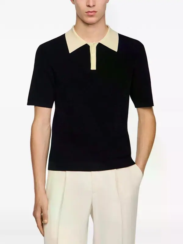 Sandro Two-tone Polo Shirt