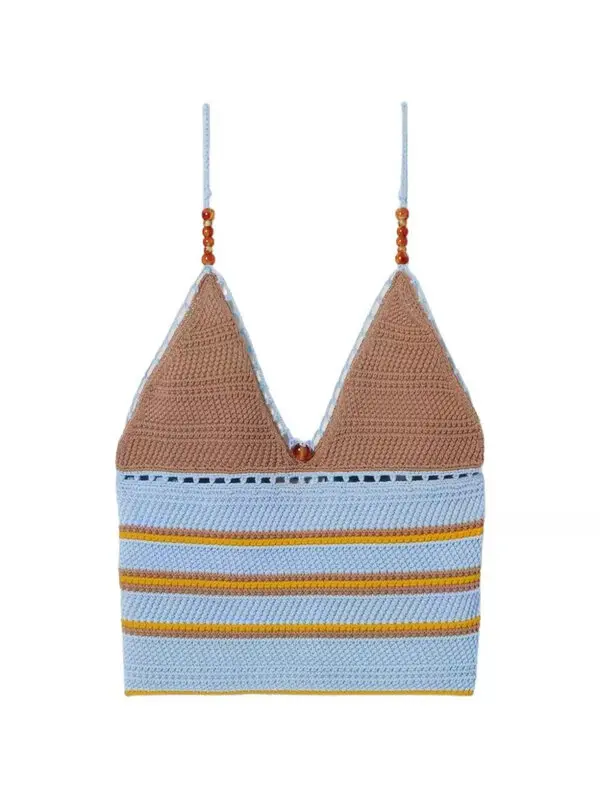 Claudie Pierlot Multicolour Crochet Knit Top