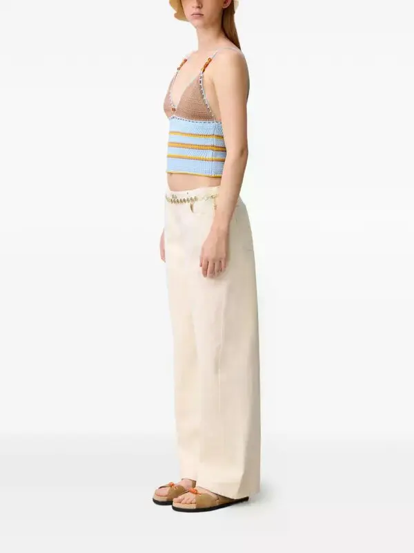 Claudie Pierlot Multicolour Crochet Knit Top