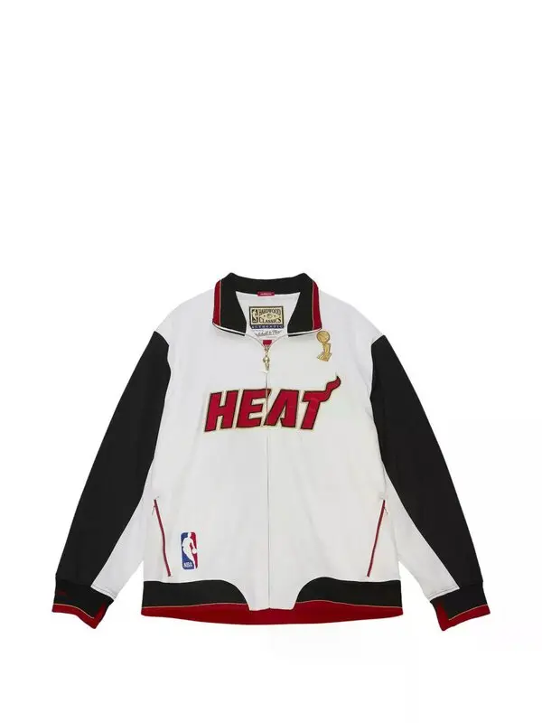 Mitchell & Ness Nba Miami Heat Championship Jacket - White