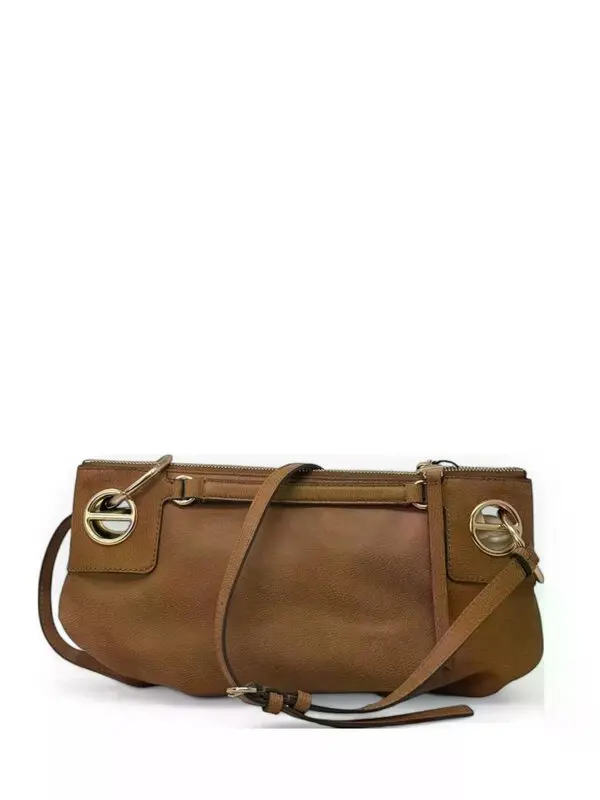 Borbonese Crossover Ring Shoulder Bag - Brown