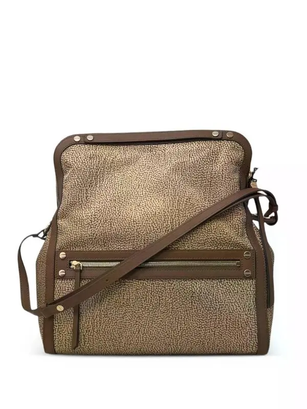Borbonese Zip Hobo Shoulder Bag