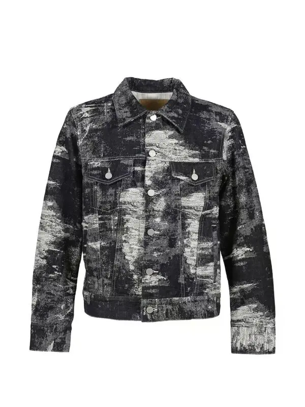 TAAKK Bleached Buttoned Jacket - Black