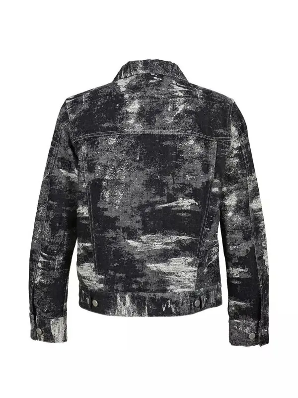 TAAKK Bleached Buttoned Jacket - Black