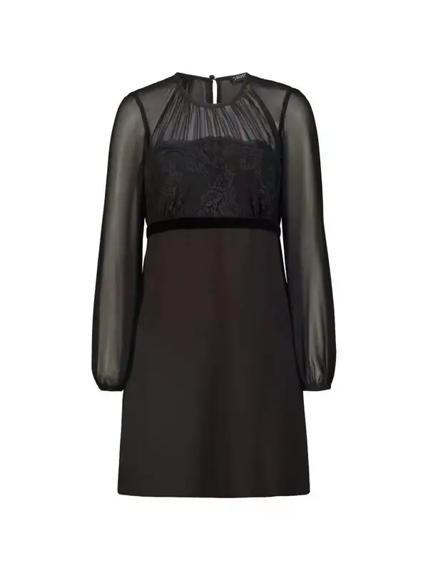 DRHOPE Flower-lace Mini Dress