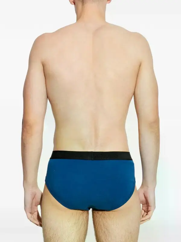 TOM FORD Logo-waistband Briefs - Blue