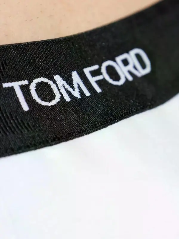 TOM FORD Logo-waistband Briefs - White