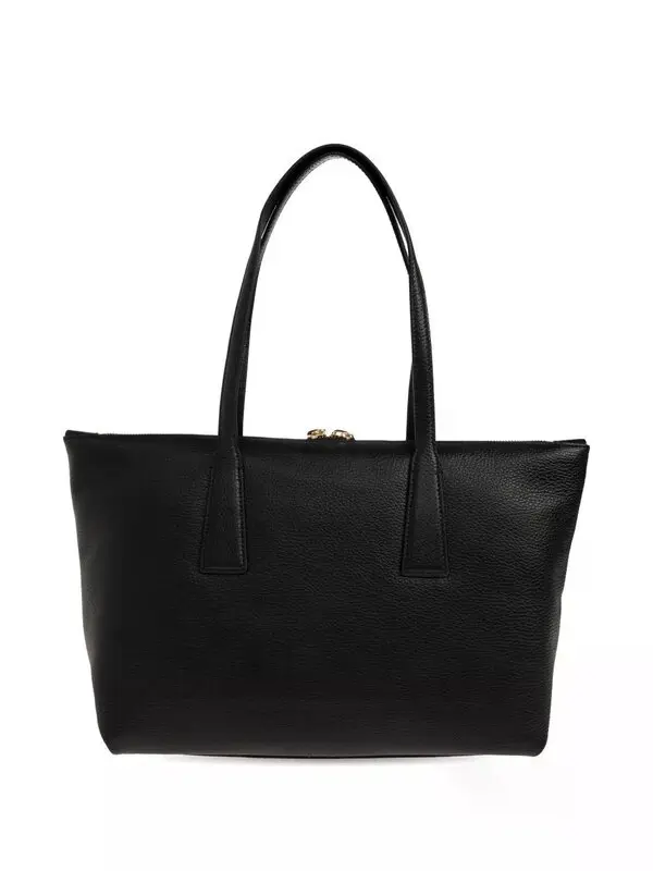 Furla Leather Tote Bag With Top Handles - Black