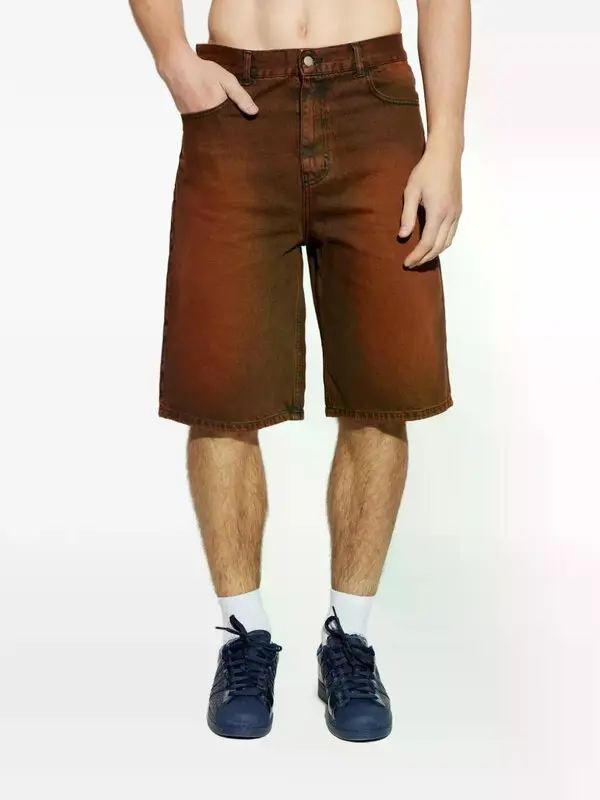 CARNE BOLLENTE Lettering-embroidery Shorts