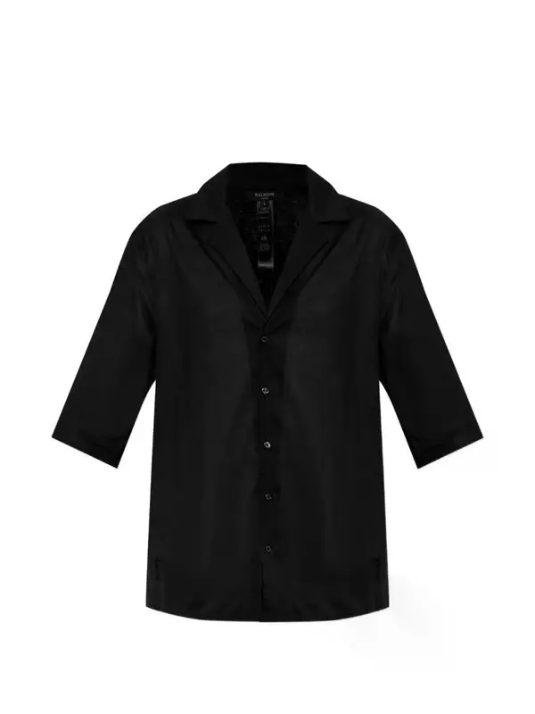 Balmain Button-up Short-sleeve Shirt