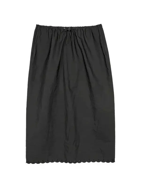 Cecilie Bahnsen Bria Embroidered Taffeta Midi Skirt