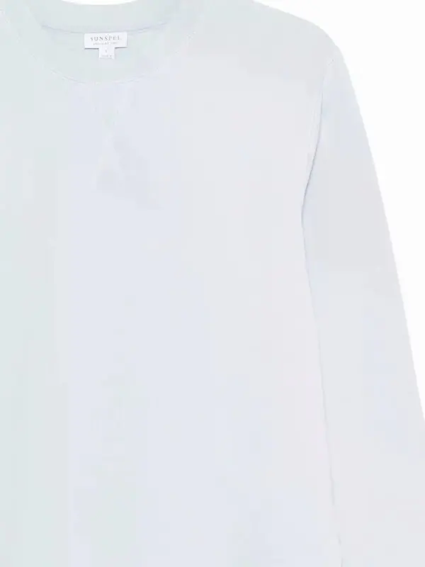 Sunspel Round-neck Sweatshirt - Blue
