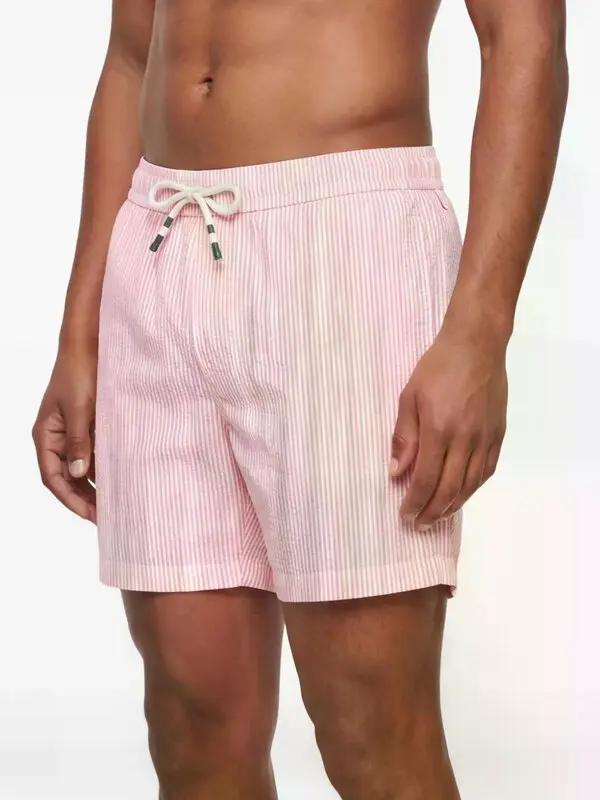 Hartford Striped Swim Shorts - Pink