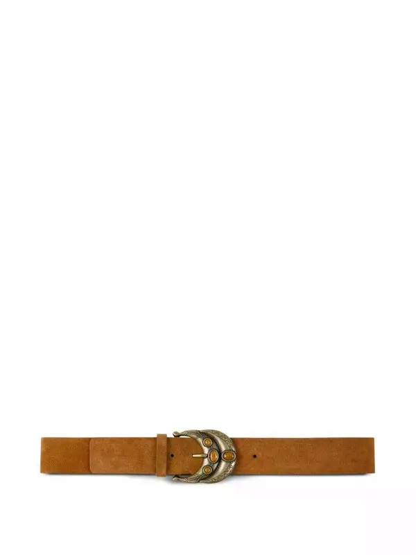 Ba&sh Embellished Buckle Belt - Brown