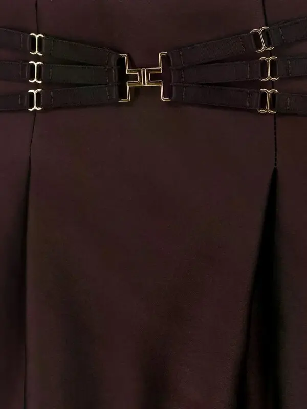 Elisabetta Franchi Buckle-detail A-line Skirt