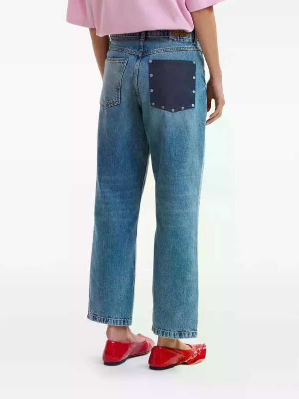 Essentiel Antwerp Studded-pocket Straight Leg Jeans