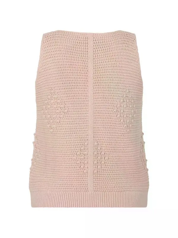 SLOWEAR Crochet V-neck Top
