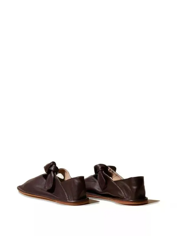 Hereu Llasada Bow-detail Ballet Flats - Brown