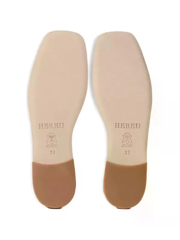 Hereu Llasada Bow-detail Ballet Flats - Brown