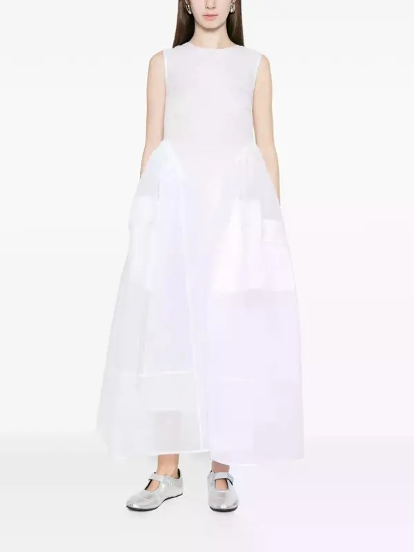 Cecilie Bahnsen Pocket Plumeria Petit Dress - Grey