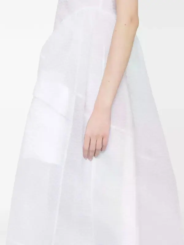 Cecilie Bahnsen Pocket Plumeria Petit Dress - Grey