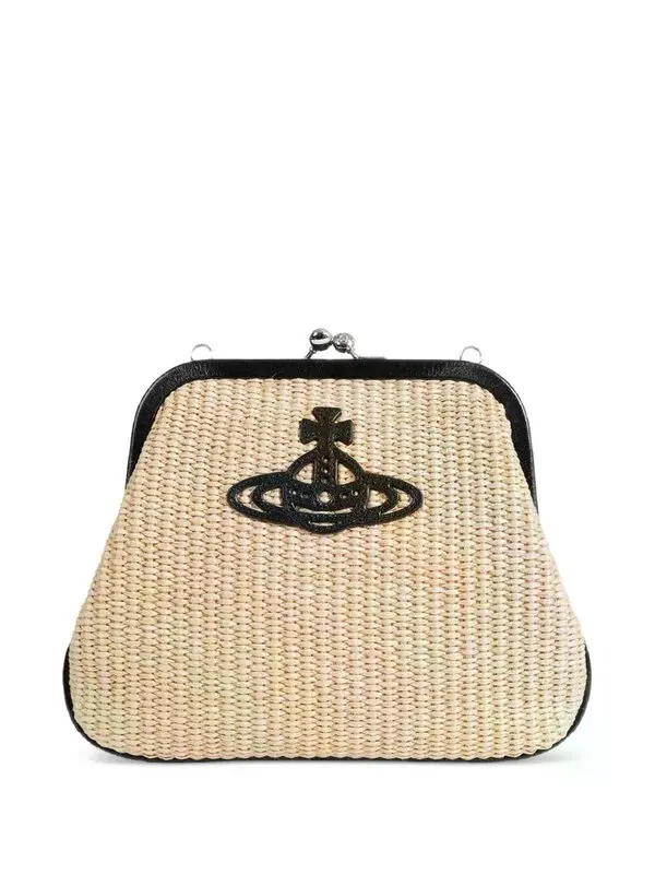 VIVIENNE WESTWOOD Orb Clutch - Neutrals