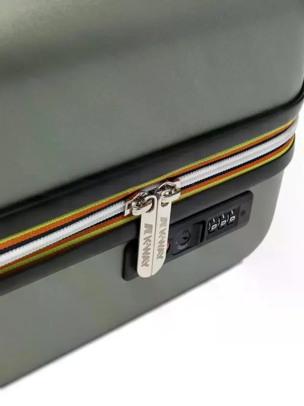 K-WAY Eudoxie Logo Carry-on Suitcase - Green