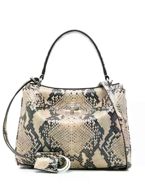 Balenciaga Snakeskin-effect Tote Bag - Neutrals