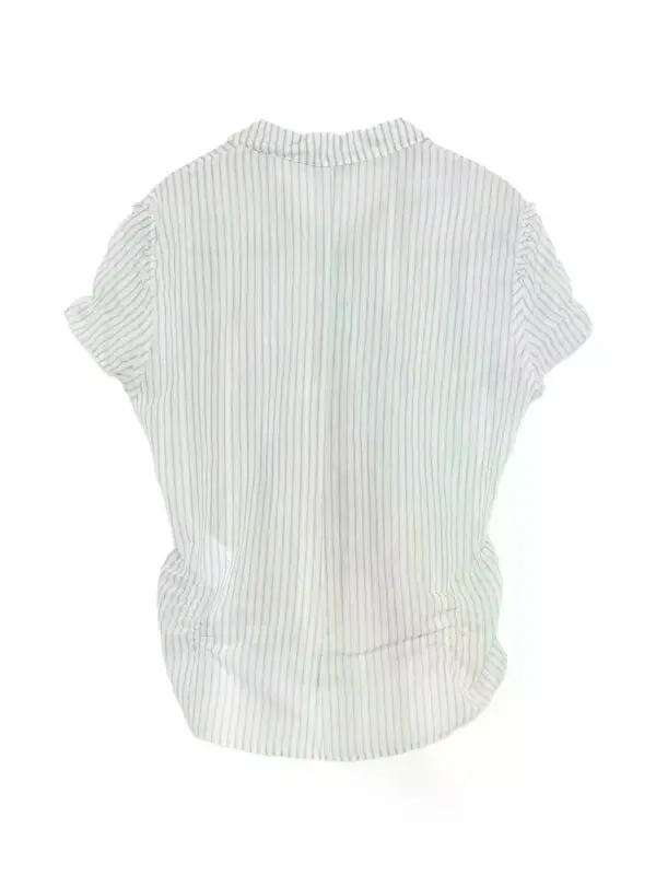 LOW CLASSIC Ruffled Striped Shirt