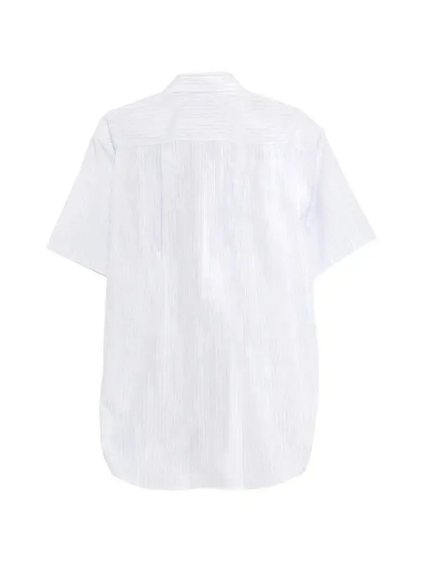 NAMACHEKO Cordelia Striped Short-sleeve Shirt - White