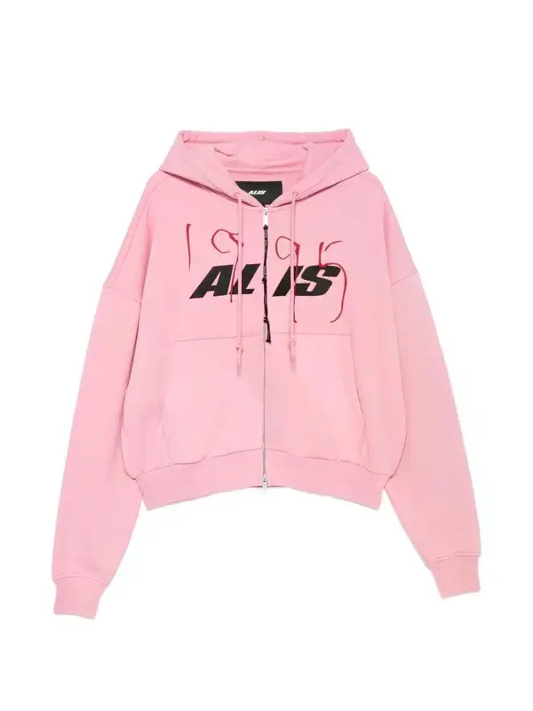 ALIS Logo Print Zip Hoodie