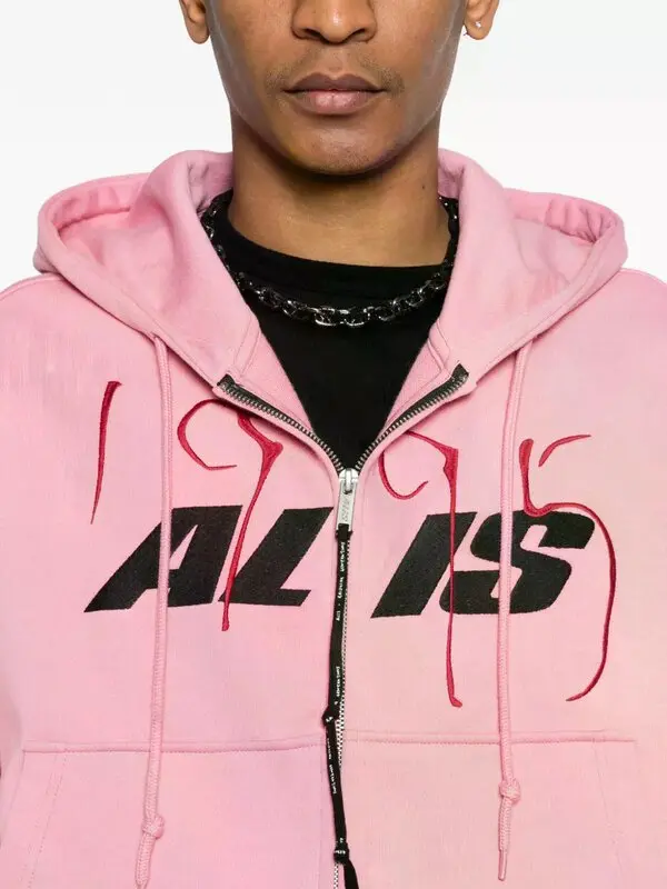 ALIS Logo Print Zip Hoodie