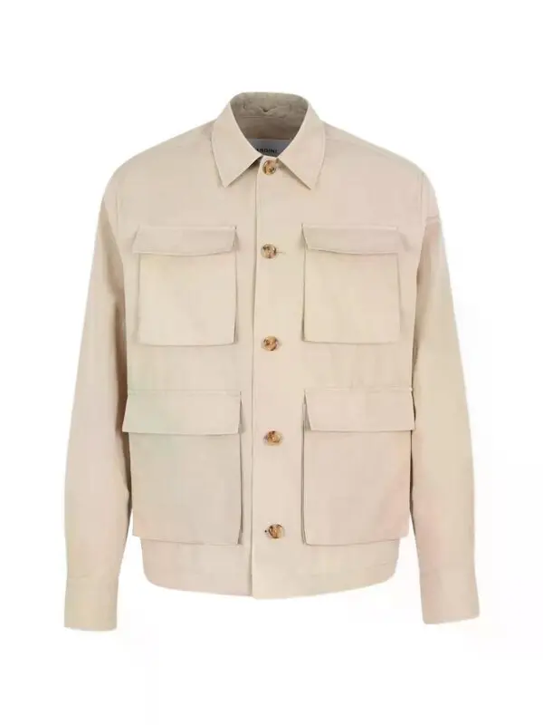 LARDINI Patch-pocket Jacket - Neutrals