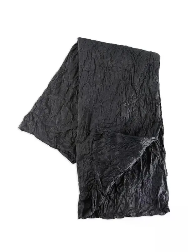 DANIELA GREGIS Crinkled Scarf - Black