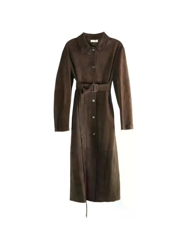THE ROW Belted Coat - Brown