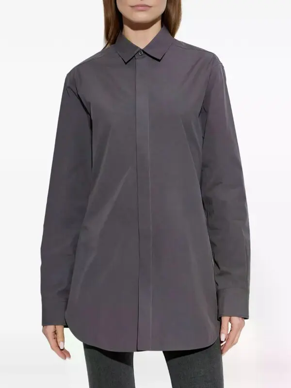 JIL SANDER Notched Back Shirt - Grey