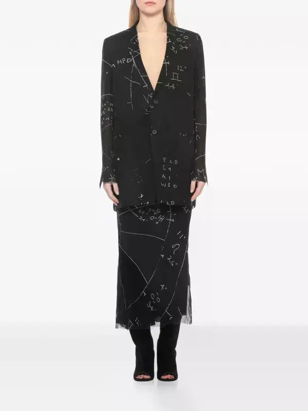 Rick Owens Concordian Blazer - Black