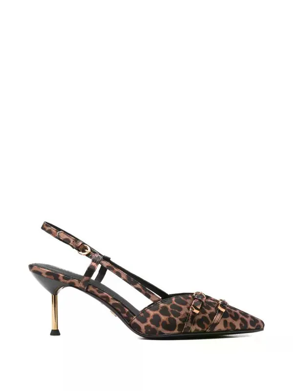 TAMARIS Leopard-print Embellished Pumps - Brown